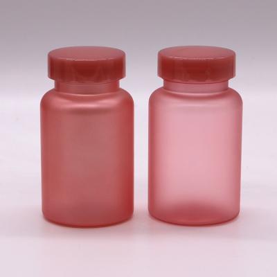 China Aluminum Cap 120ml PET Wide Mouth Plastic Jar for Pill Capsule Medicine Packaging for sale