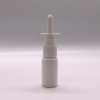 China 15ml 20ml 30ml HDPE Nasal Spray Plastic Bottle with Custom Color and Spray Nozzle Cap for sale