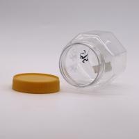 China 200ml PET Octagon Food Jar for Nuts Kernels Customizable Color Plastic Bottle for sale