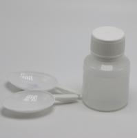 China PE Transparent Plastic Liquid Medicine Measuring Bottle 30mL with Spoon 24mm Neck for sale