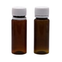 China 50ml PET Cough Syrup Bottle with Tamper Proof Cap 24mm Neck Custom Color for sale