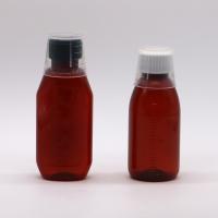 China 120mL Amber PET Pharmacy Bottle 28mm Child Resistant Cap for Maple Syrup for sale