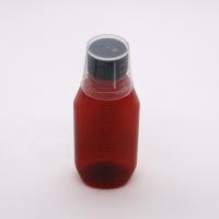 China 120mL Amber PET Pharmacy Bottle 28mm Child Resistant Cap for Maple Syrup for sale