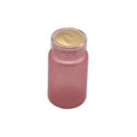 China 100cc PET Frosted Plastic Medicine Pill Bottle Child Safety Cap Custom Color for sale