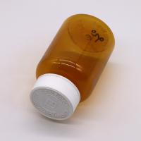 China 180ml PET Amber Plastic Bottle with CRC Screw Cap for Pills Capsules 6oz for sale