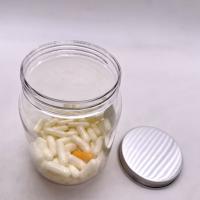 China Customizable 500ml PET Nuts Kernels Candy Bottle with Aluminum Lid for sale