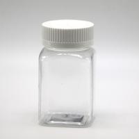 China 100ML PET Square Jar Pharma's Long-Lasting for Candy Sugar Storage for sale