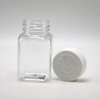 China 100ML PET Square Jar Pharma's Long-Lasting for Candy Sugar Storage for sale