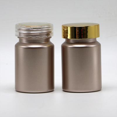 China 80cc PET Plastic Bottle Customized Color Vitamin Tablet Container with Screw/Twist Lids for sale