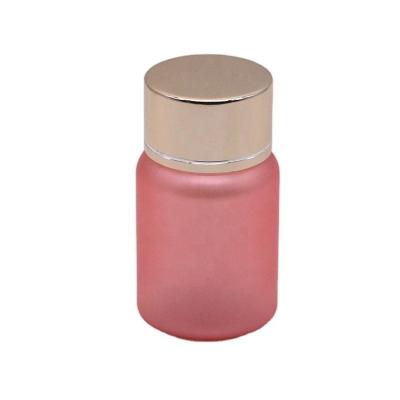 China 40ml Matte Pink PET Food Grade Plastic Pill Bottle 28mm Neck Diameter for Health Care for sale