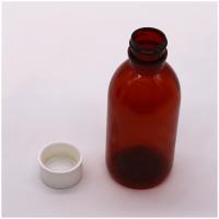 China CRC Cap PET Square Sterile Cough Syrup Oral Liquid Bottle Container 120ML 4OZ for sale