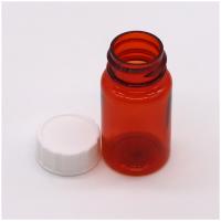 China PET 15mL Round Plastic Bottle with Screw Cap for Tablet Capsule Storage Medicine Packaging for sale