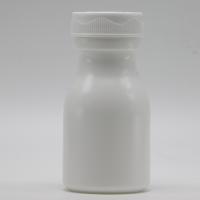 China SCREW CAP Sealing Type 60mL Bowling Shape HDPE Plastic Bottle for Supplement Storage for sale