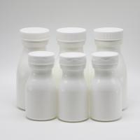 China SCREW CAP Sealing Type 60mL Bowling Shape HDPE Plastic Bottle for Supplement Storage for sale