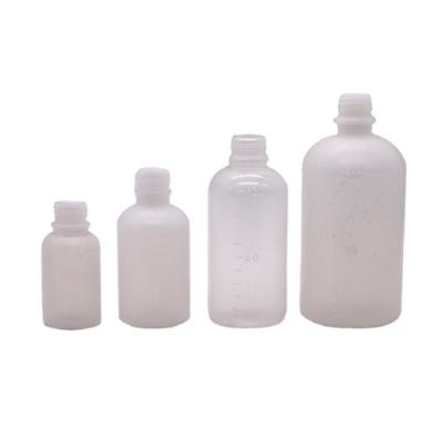 China PE Liquid Bottle 100ml 200ml with Scale and Child Safety Cap for Industrial Use for sale