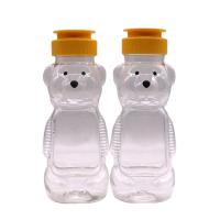 China 200ml PET Bear Plastic Honey Jars Food Grade Portable Bottle for Students for sale