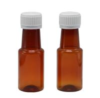 China 70ml PET Amber Maple Cough Syrup Oral Liquid Bottle Container 27mm Neck for sale