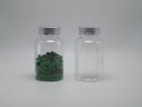 China 175mL PET Plastic Boston Round Medicine Bottle White Transparent Child Resistant Lid 37mm Neck for sale