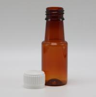 China 70ml PET Amber Maple Cough Syrup Oral Liquid Bottle Container 27mm Neck for sale