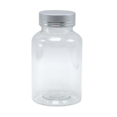 China Transparent 175ml PET Plastic Boston Round Bottle for Customized Color Medicine Containers for sale