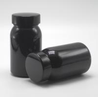 China Food Grade PET Plastic Supplement Bottle 100ml with PP Screw Cap 38mm Neck for sale