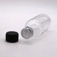 China 150ml PET Oval Amber Liquid Medicine Bottle with 28mm Screw Cap for Pharmacy for sale