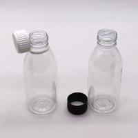 China 150ml PET Oval Amber Liquid Medicine Bottle with 28mm Screw Cap for Pharmacy for sale