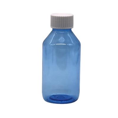 China Pharmaceutical Grade Cough Syrup PET Bottle with Screw Cap and Customized Logo for sale
