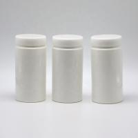 China PE Plastic 200mL Straight Cylinder Medicine Pharmacy Bottle with Aluminum Screw Cap for sale