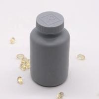 China Matte 200ml HDPE Silver Gray Plastic Bottle 38mm Neck for Solid Medicine Packaging for sale