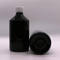 China 500mL/16.9oz PET Plastic Syrup Bottle Liquid Supplement Medicine Container with Lids for sale