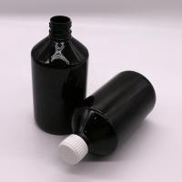 China 500mL/16.9oz PET Plastic Syrup Bottle Liquid Supplement Medicine Container with Lids for sale