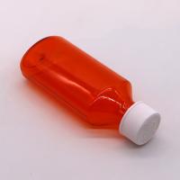 China 100ml PET Amber Cough Syrup Oral Liquid Bottle with CRC Cap and Heat Seal Custom for sale