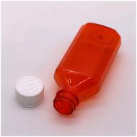 China 100ml PET Amber Cough Syrup Oral Liquid Bottle with CRC Cap and Heat Seal Custom for sale
