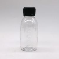 China SCREW CAP PET Scaled Bottle for 100ML/60ML Syrup Base Material PET Tamper Evident Caps for sale
