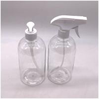 China 600mL PET Spray Bottle Boston Round Plastic 28mm Neck Custom Color Pump Trigger Bottle for sale