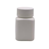 China Customized Color 60ml HDPE Square Plastic Bottle for Tablet 32mm Neck for sale