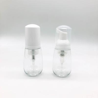 China 40mL PET Mini Foaming Pump Bottle 28mm Neck for Skin Care OEM Custom Color Print for sale