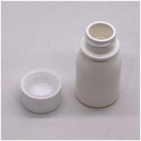 China 30ml PE White Oral Liquid Medicine Bottle with Child Resistant CRC Cap 23mm Neck for sale