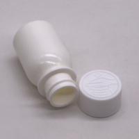 China 30ml PE White Oral Liquid Medicine Bottle with Child Resistant CRC Cap 23mm Neck for sale