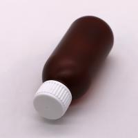 China 120ml PET Plastic Liquid Bottle 28mm Neck Round Frost Container for Medical Waste for sale