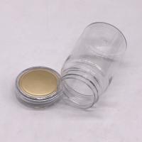 China 70ml PET Small Transparent Plastic Medicine Bottle 38mm Neck with PS Cover OEM for sale