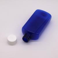 China Custom Logo 180ml PET Square Sterile Cough Syrup Bottle with Child Safety Cap 24mm Neck for sale