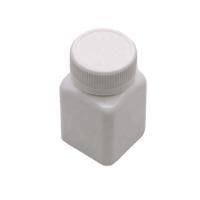 China Small Capacity 50cc HDPE Sterile Square Plastic Bottle with Screw Cap for sale