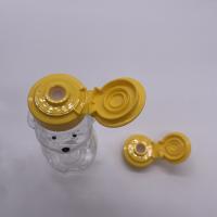 China Food Grade Bear Shape 200ml Plastic Beverage Bottle with Aluminum Screw Cap for sale