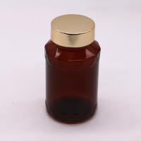 China 150ml PET Plastic Pill Bottles Unique Shape Custom Colors 38mm Neck for sale
