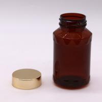 China 150ml PET Plastic Pill Bottles Unique Shape Custom Colors 38mm Neck for sale