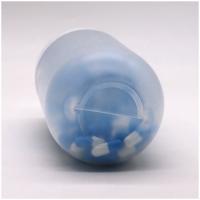 China Screw Cap 550ML PP Capsule Shaped Plastic Food Jar for Biscuit Candy Customized Color for sale