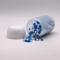 China Screw Cap 550ML PP Capsule Shaped Plastic Food Jar for Biscuit Candy Customized Color for sale