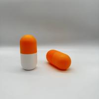 China Screen Printing HDPE Plastic Capsule Bottle for Capsule Pill Tablets Supplement for sale